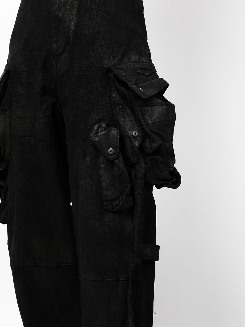 Julius Gas Mask Coated Cargo Pants In Black - 51% Off | Editorialist