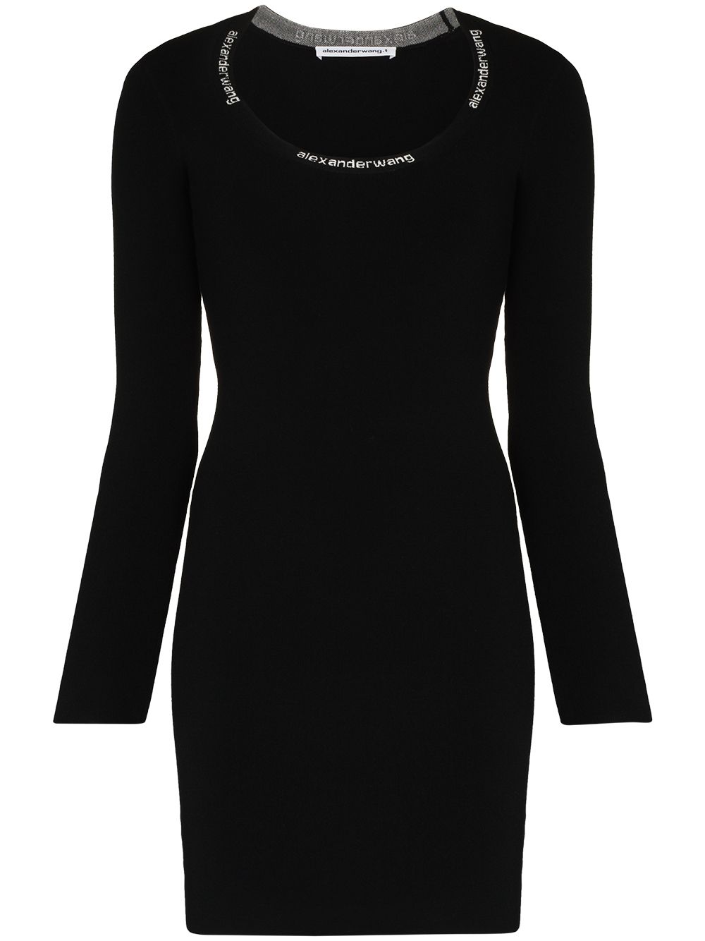Alexander Wang Knit Mini-Dress In Black - 4% Off | Editorialist Alexander Wang Knit Mini-Dress In Black - 4% Off | Editorialist