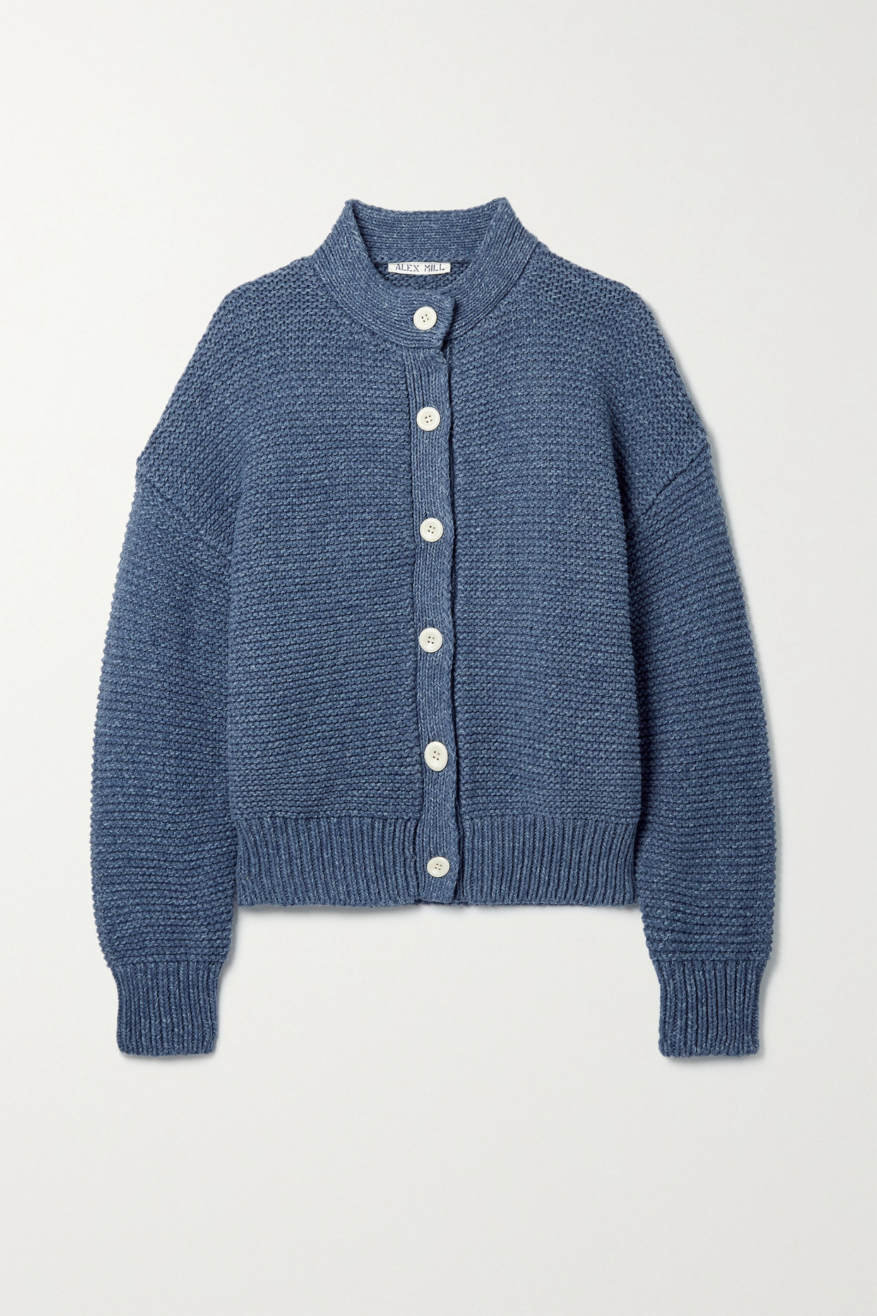 Alex Mill Nico Recycled Cotton Cardigan In Blue 50% Off