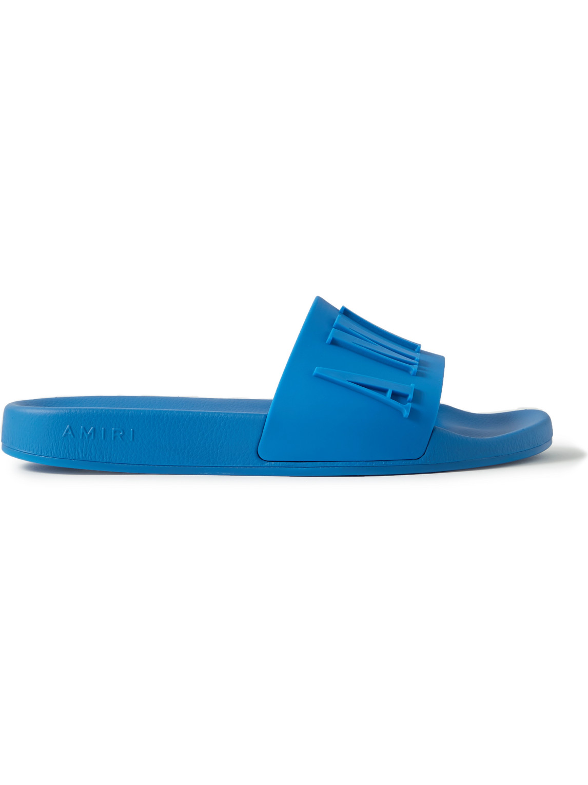 Amiri Logo-Embossed Rubber Slides Eu 41 In Blue - 60% Off  display picture 1