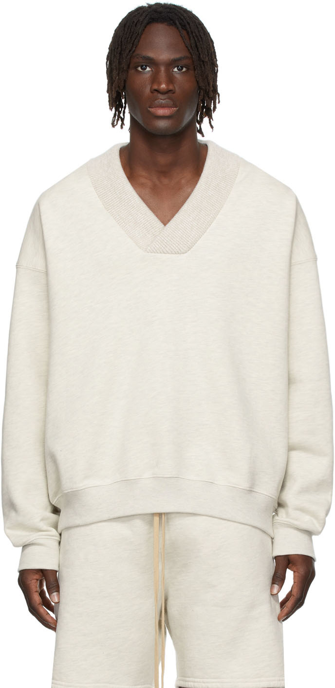 v neck sweat shirt
