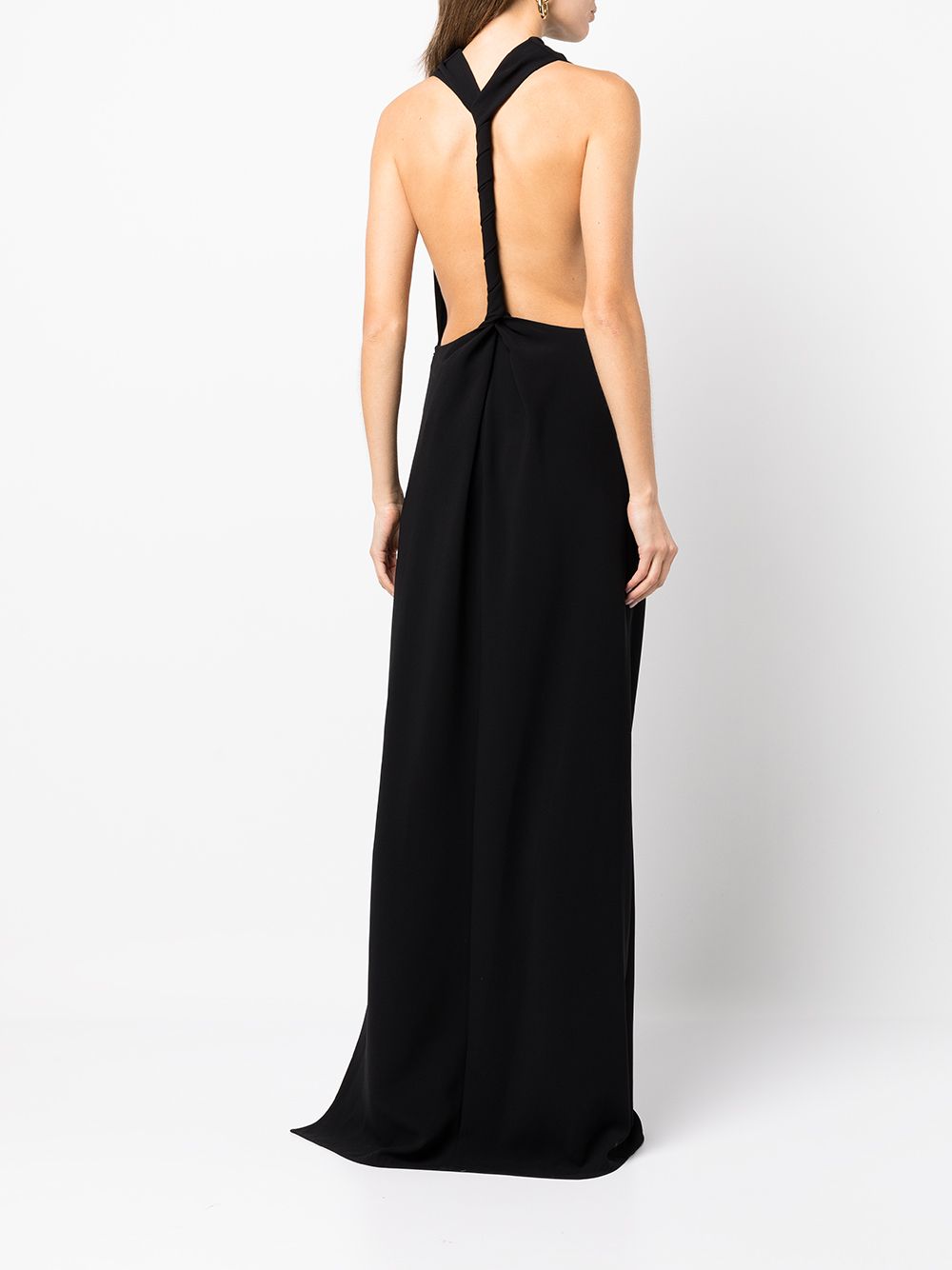 Proenza Schouler Selena Twisted Open-Back Crepe Gown In White - 50% Off |  Editorialist