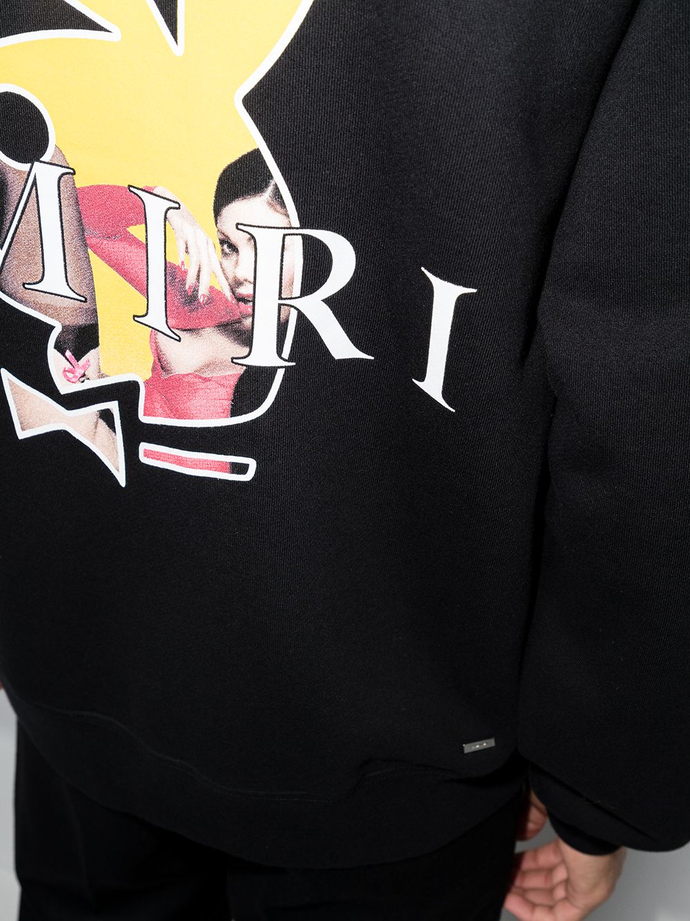 Amiri Playboy Logo-Print Hoodie In Black - 60% Off | Editorialist