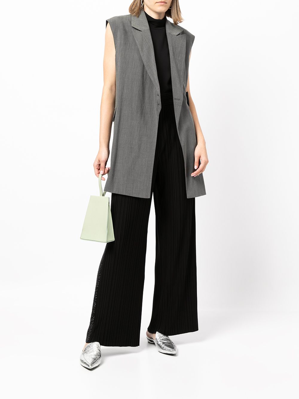 GIORGIO ARMANI High-Waisted Pleated Trousers