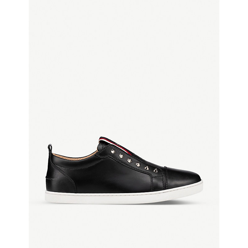 Christian Louboutin F.A.V Fique A Vontade Leather Trainers  display picture 1