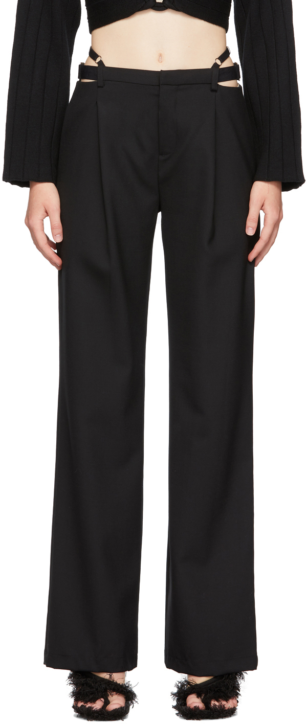Dion Lee Wool Lingerie Trousers In Black - 20% Off | Editorialist