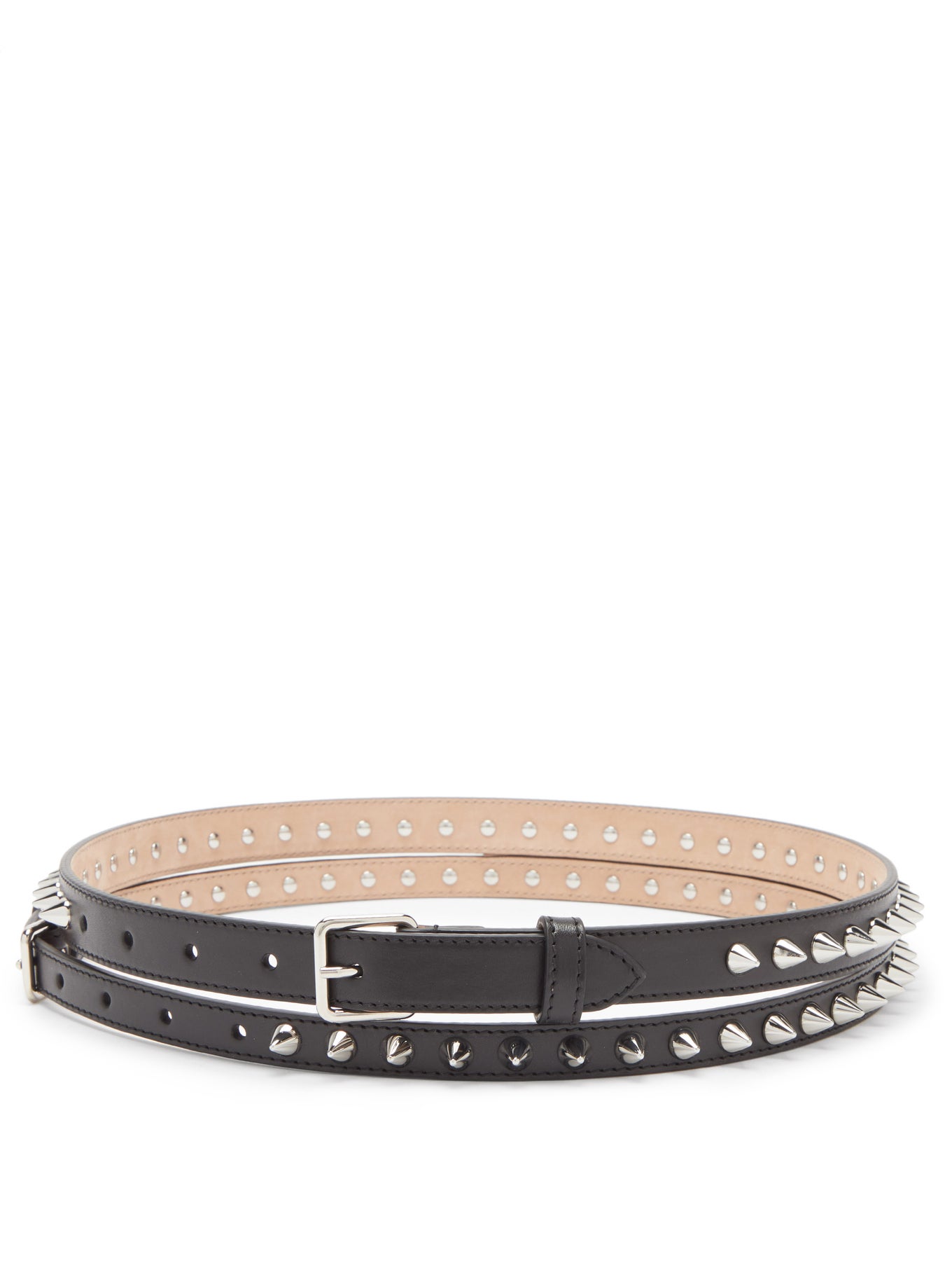 Alexander McQueen Double-Wrap Studded Leather Belt Alexander Mcqueen Double Wrap Belt Mcqueen Studded Alexander  main image 3