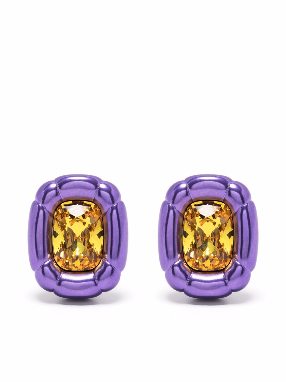 Authentic Swarovski Dulcis Hair Clip — purple and yellow - RARE colorway New 100% Authentic SWAROVSKI Large Purple Dulcis Clip  main image 4