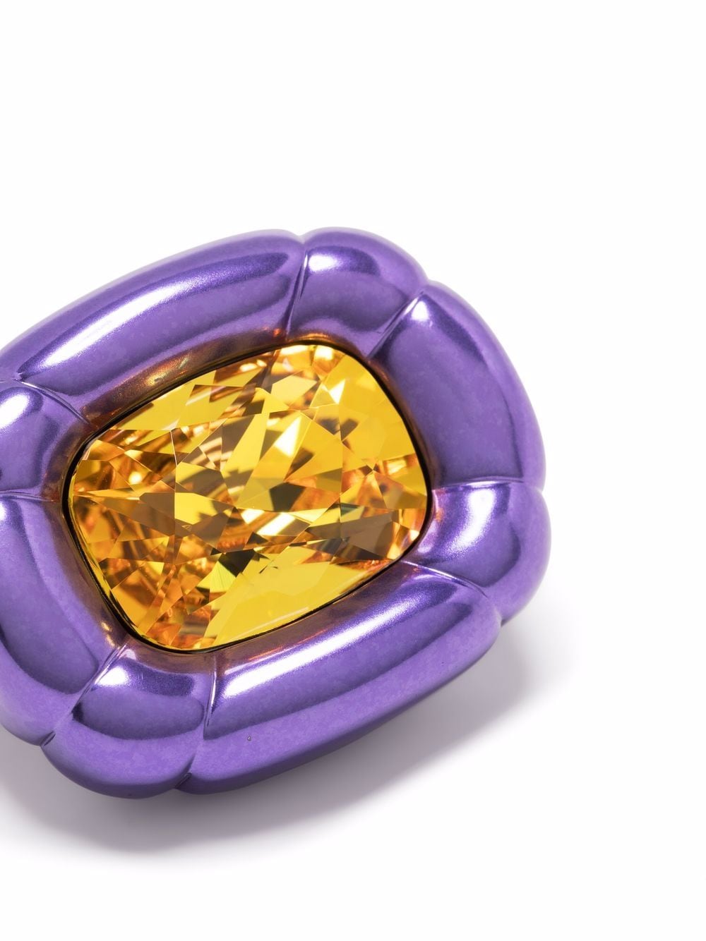 Authentic Swarovski Dulcis Hair Clip — purple and yellow - RARE colorway New 100% Authentic SWAROVSKI Large Purple Dulcis Clip  main image 2