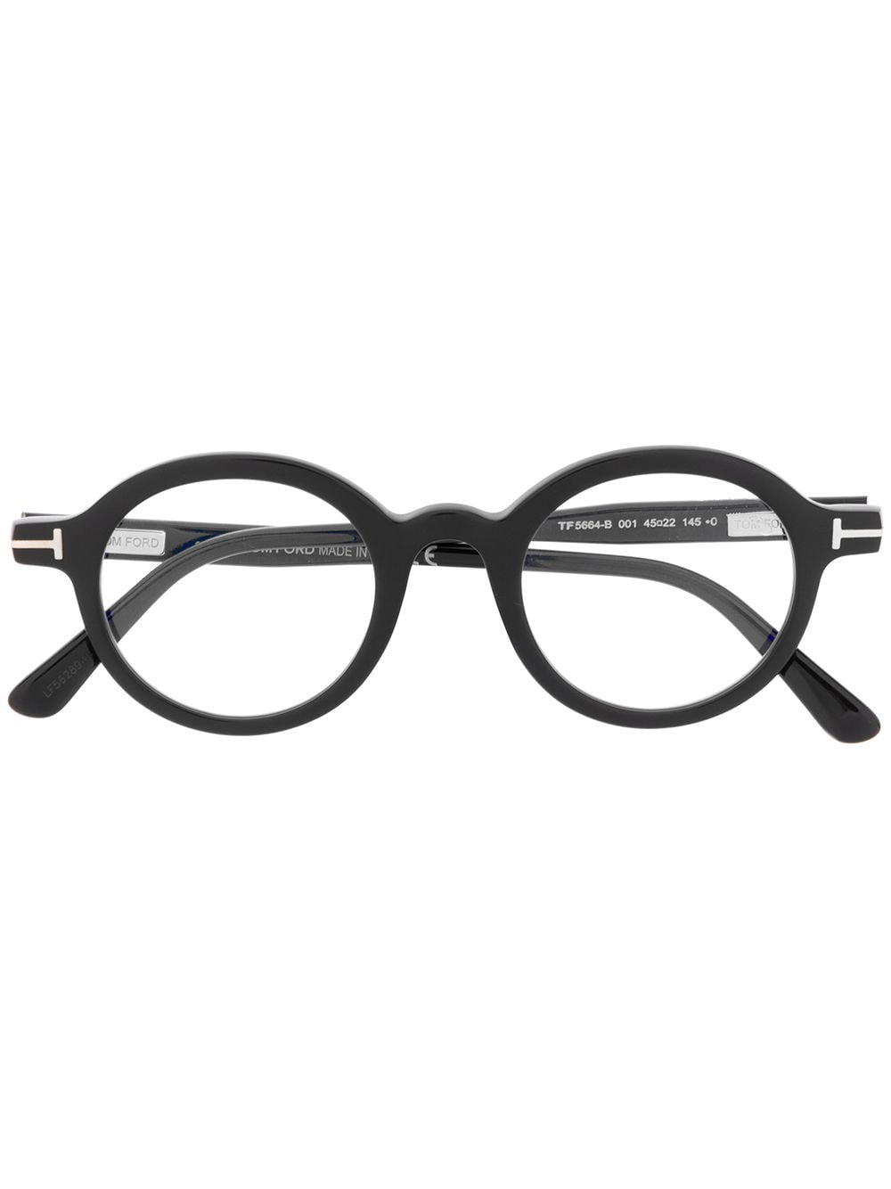 TOM FORD Round Frame Glasses - Black | Editorialist display picture 1
