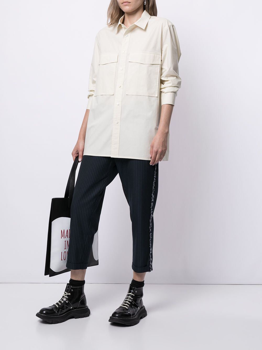 PORTS V Ports V Chest-Pockets Long-Sleeve Shirt