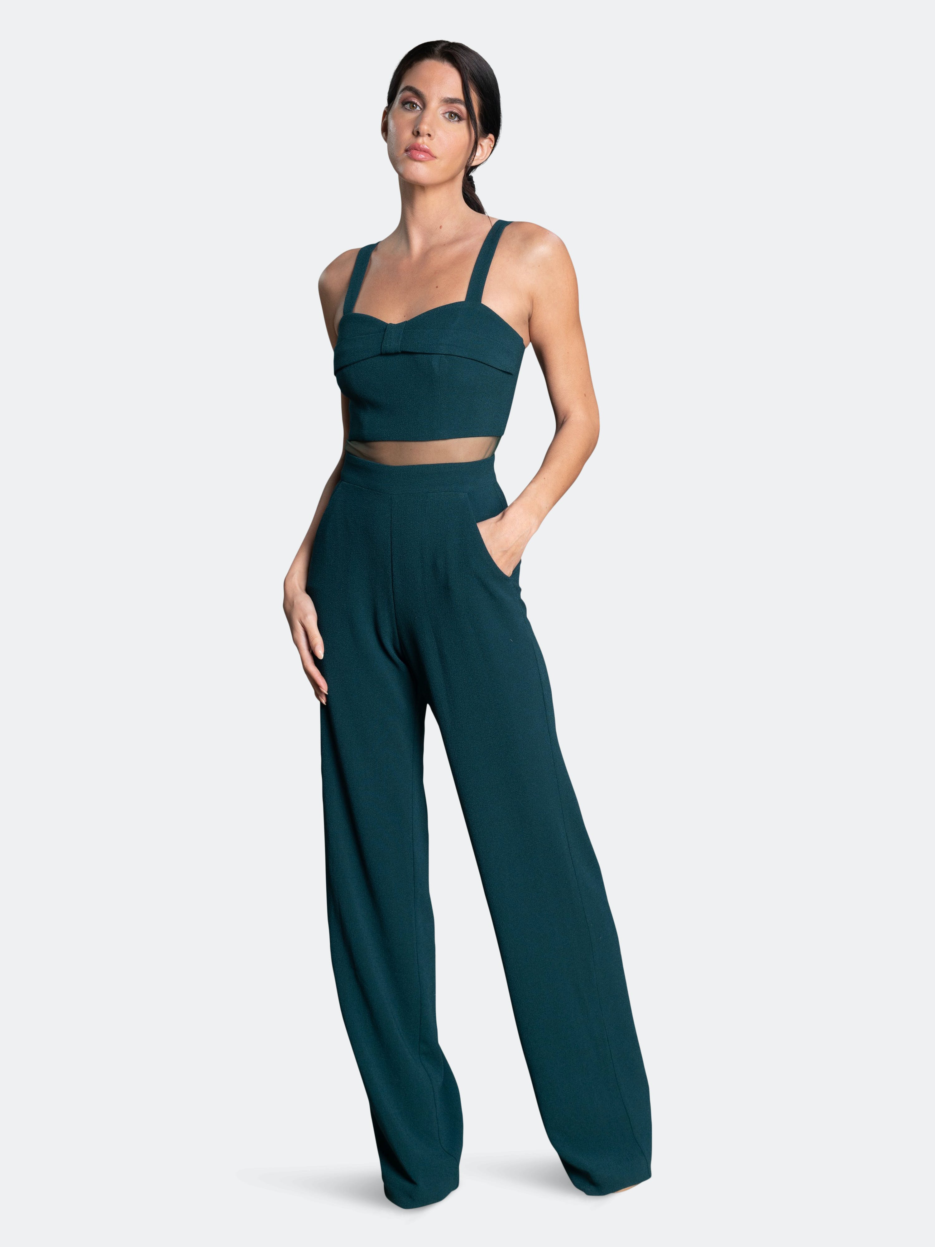 dress the population mason jumpsuit Dress The Population Mason Jumpsuit - Green