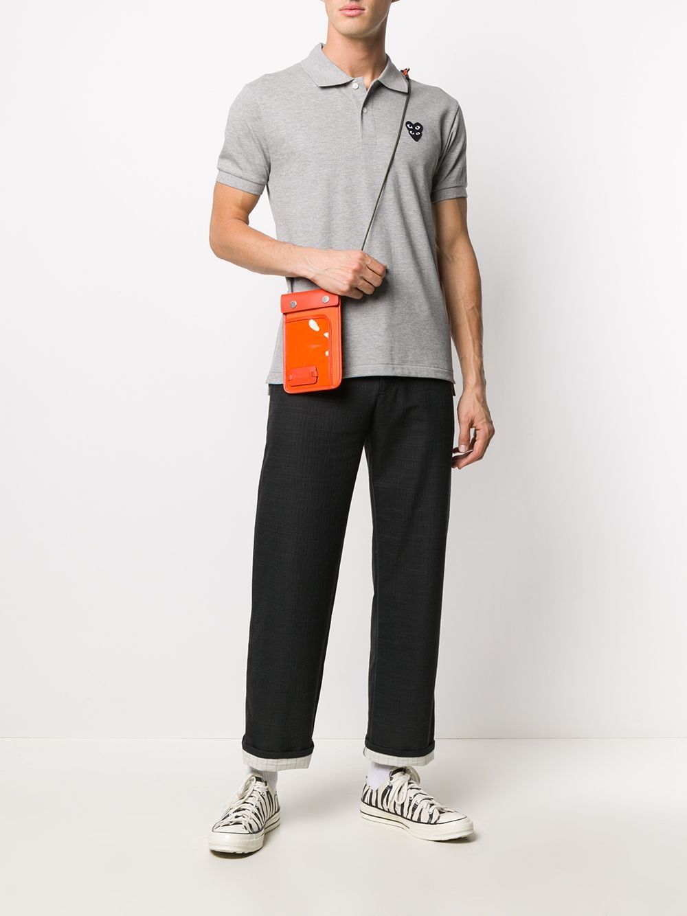 PLAY COMME DES GARCON double heart polo shirt