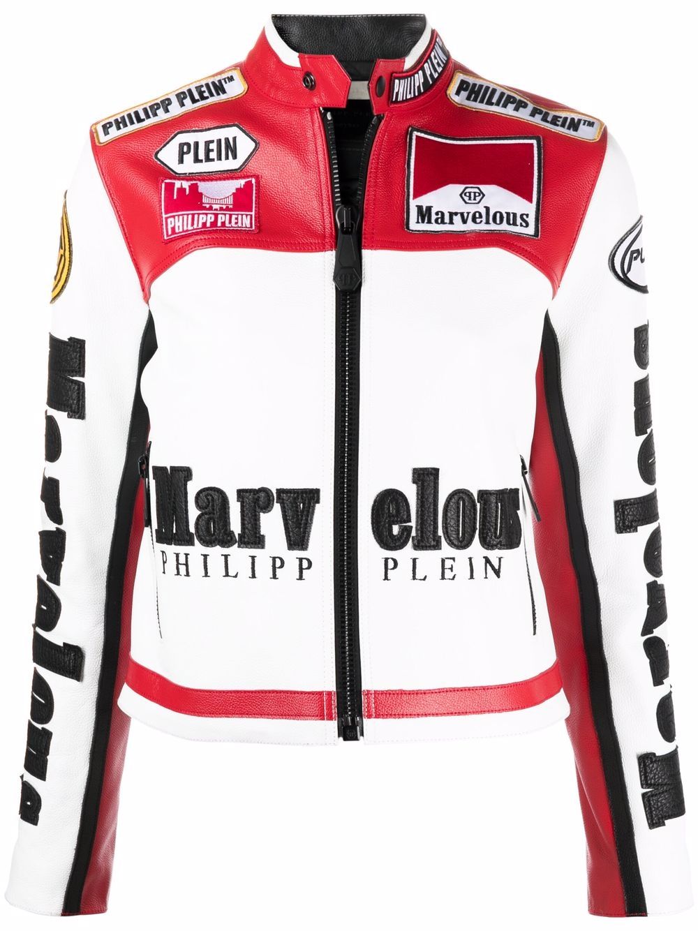 PHILIPP PLEIN Logo Colour-Block Jacket