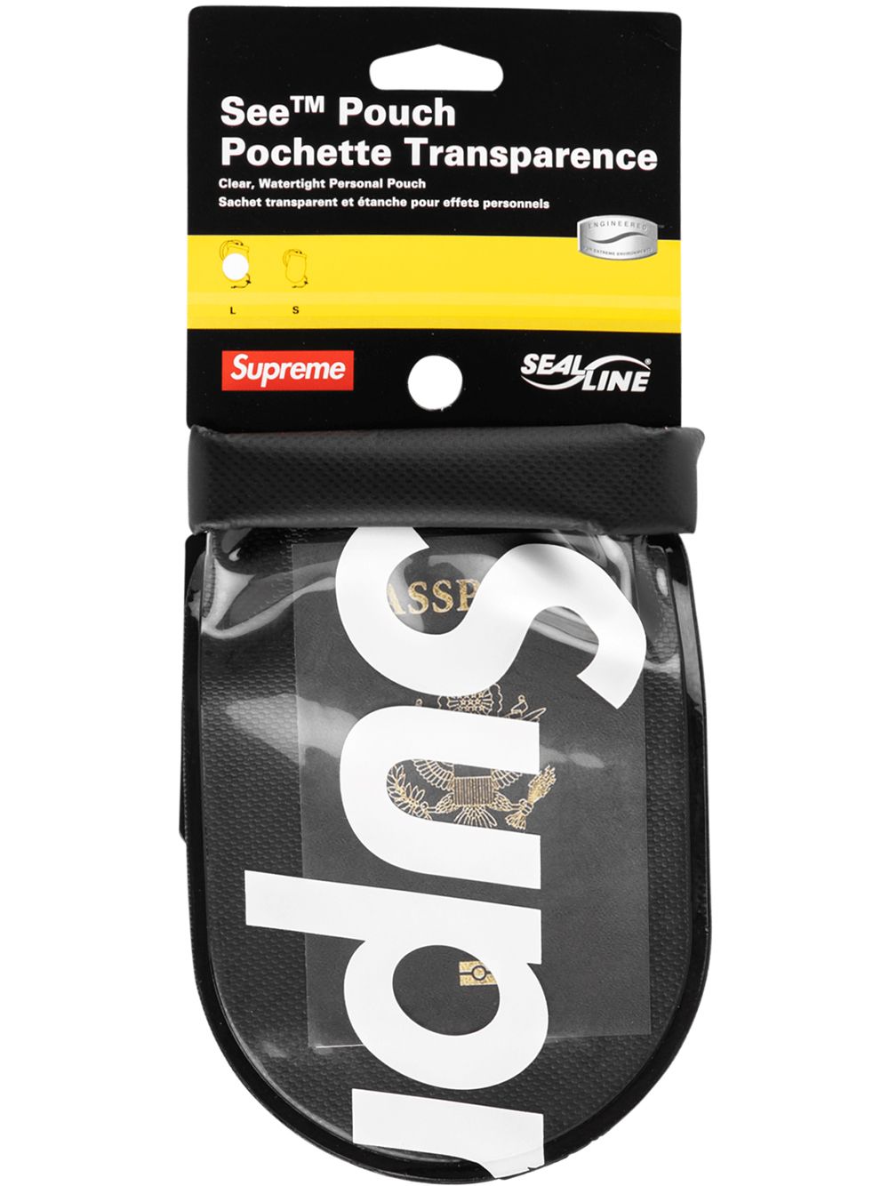 Supreme Sealline See Large Pouch - Black | Editorialist