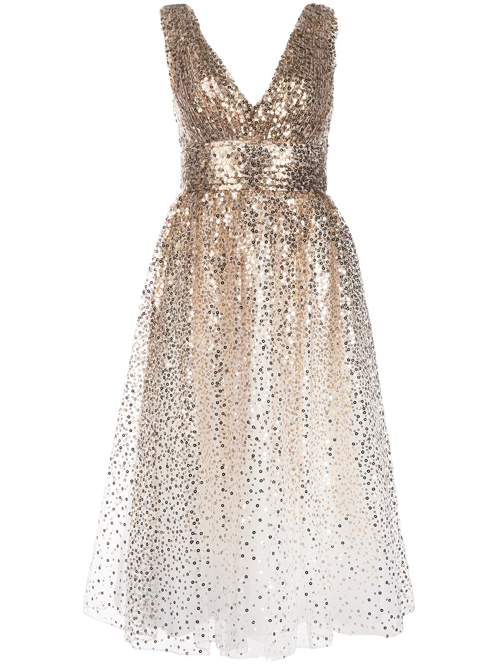 marchesa white and gold dress 2010S Marchesa Pearl White Beaded Silk & Tulle Gown