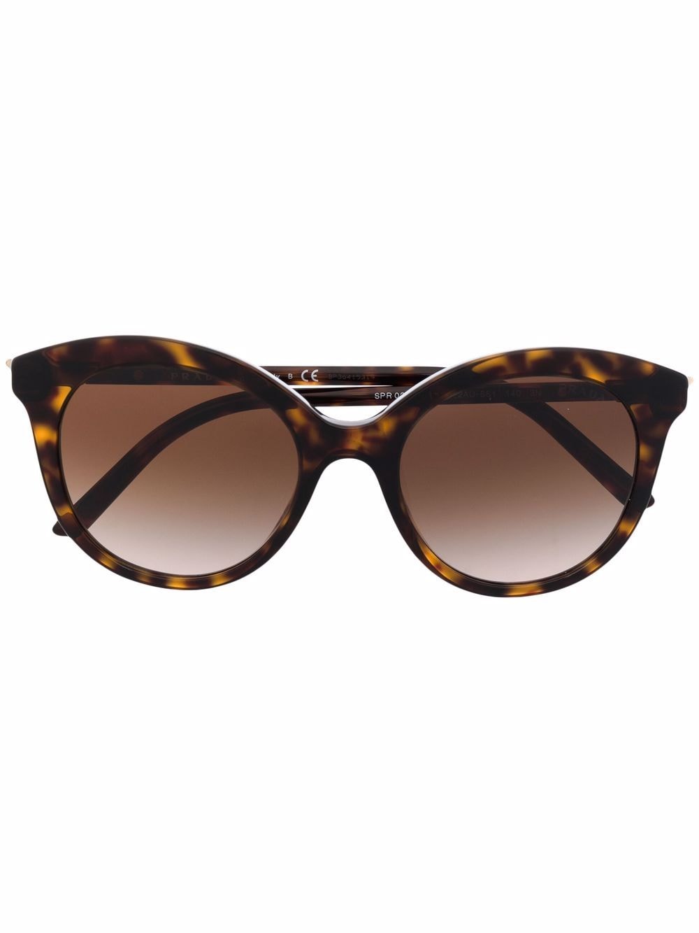 Prada Tortoiseshell Brown and Teal Cat-Eye Sunglasses Prada 53mm Gradient Cat Eye Sunglasses | Nordstrom main image 3