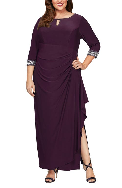 alex evenings faux wrap dress Alex Evenings AE134200 Sleeveless Long Formal Dress main image 0