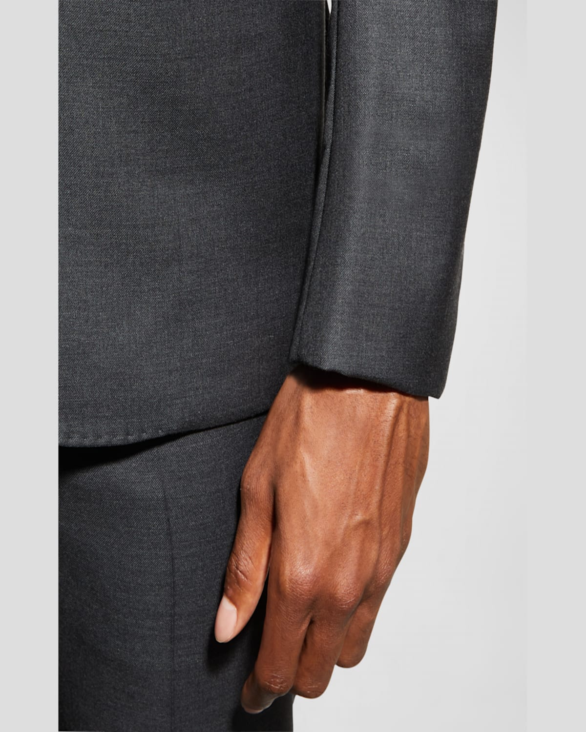 Emporio Armani Super 130s Wool Two-Piece Classic Fit Suit - Gray 