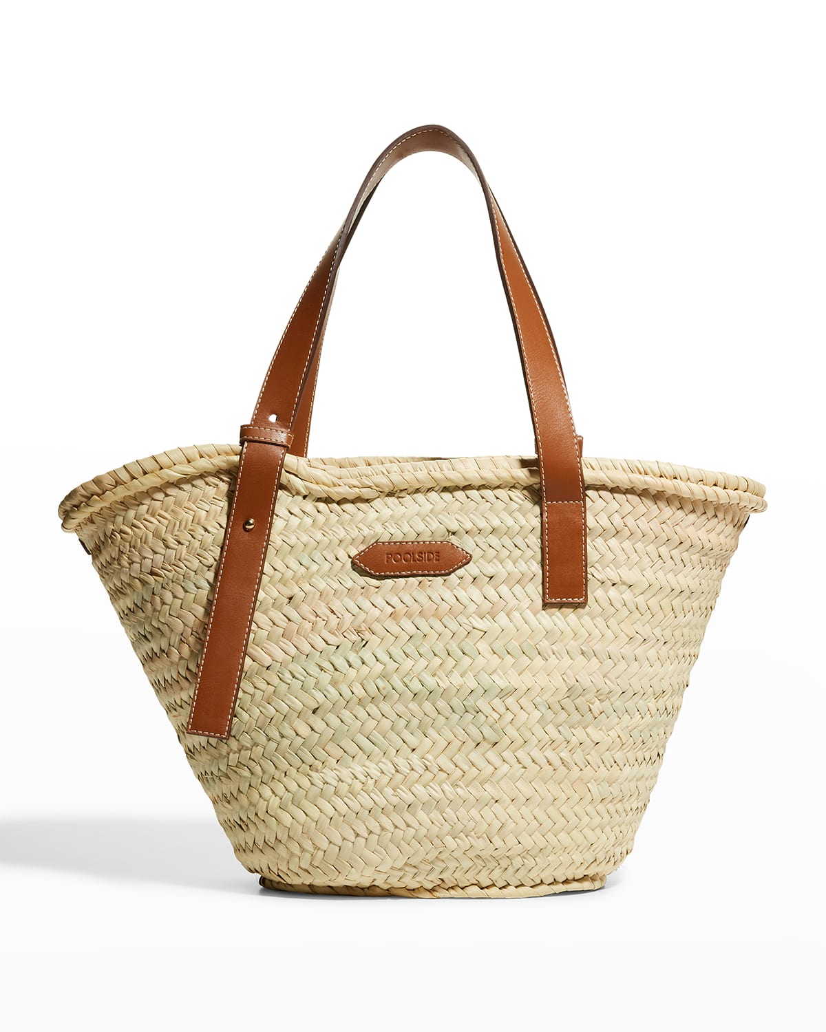 Poolside The Essaouira Medium Straw Tote Bag In Natural 25% Off