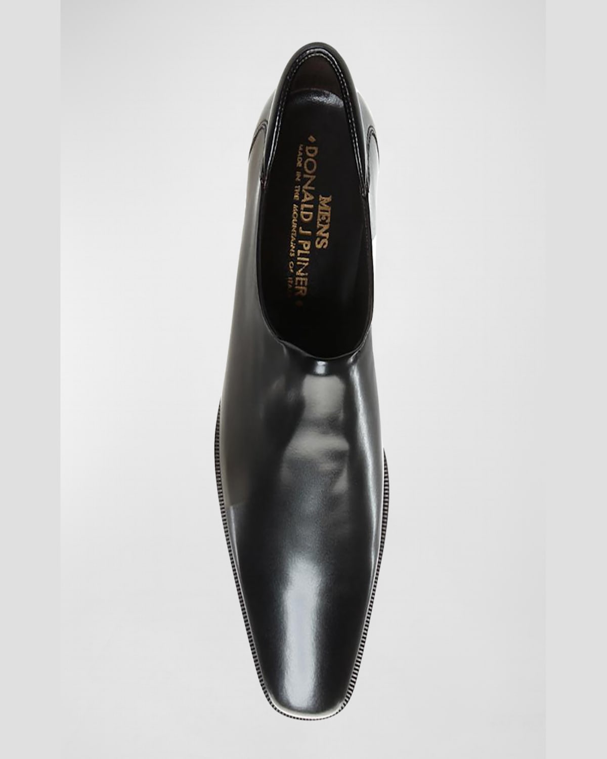 Donald Pliner Rex Leather Slip-Ons - Black | Editorialist