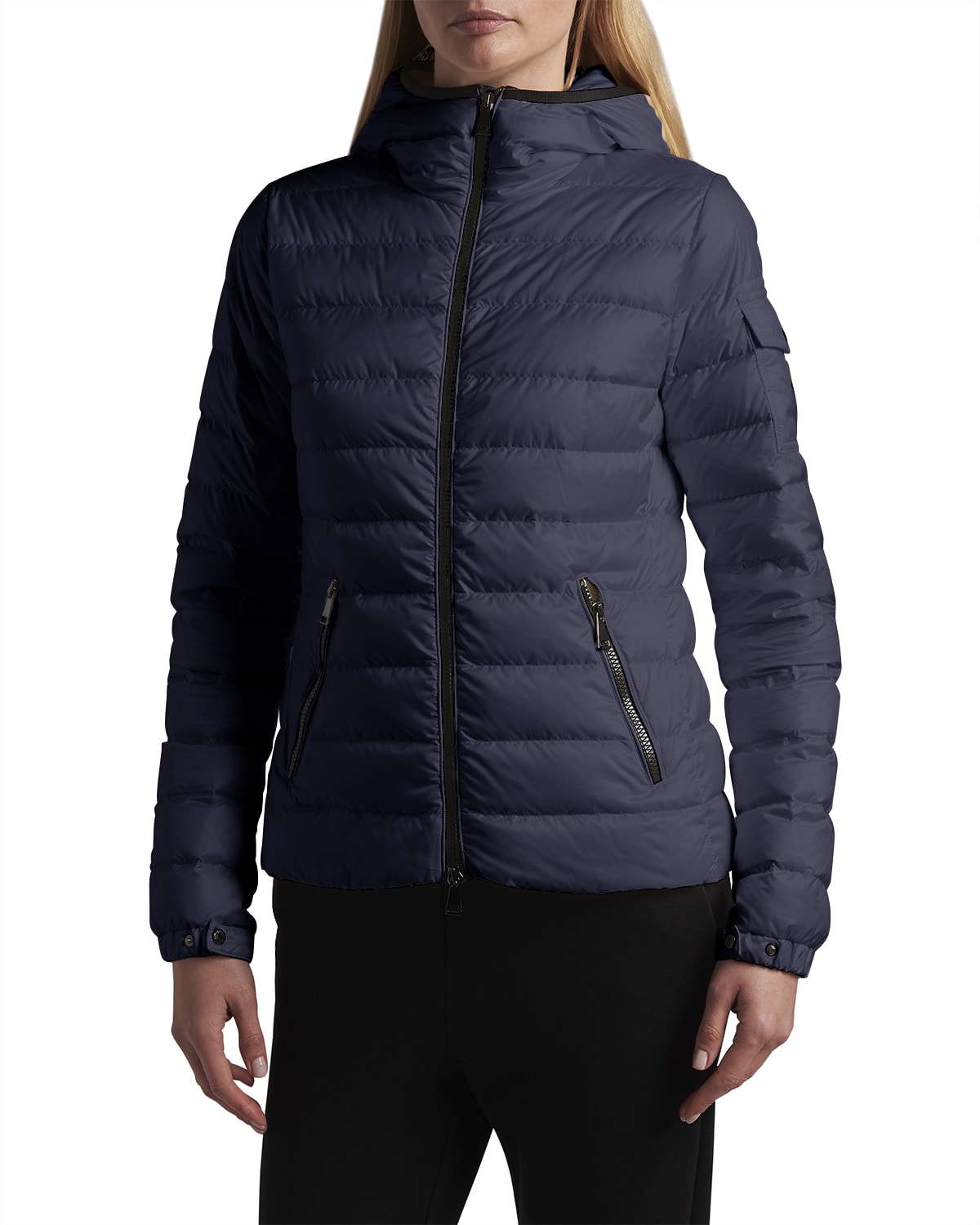 womens navy moncler coat