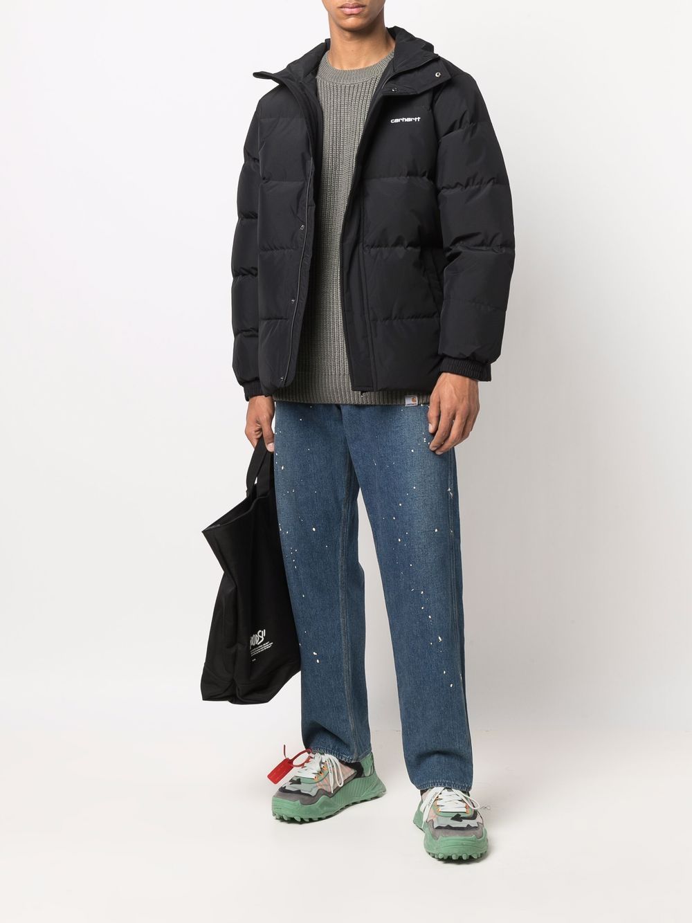 CARHARTT WORK IN PROGRESS Danville Padded Logo-Print Jacket