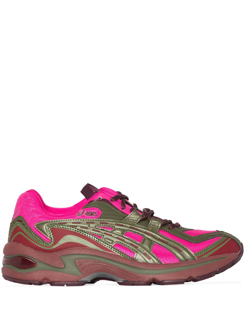 靴 asics FB1-S GEL-PRELEUS ASICS FB1-S Gel-Preleus Pink Rave Olive Canvas (Women's