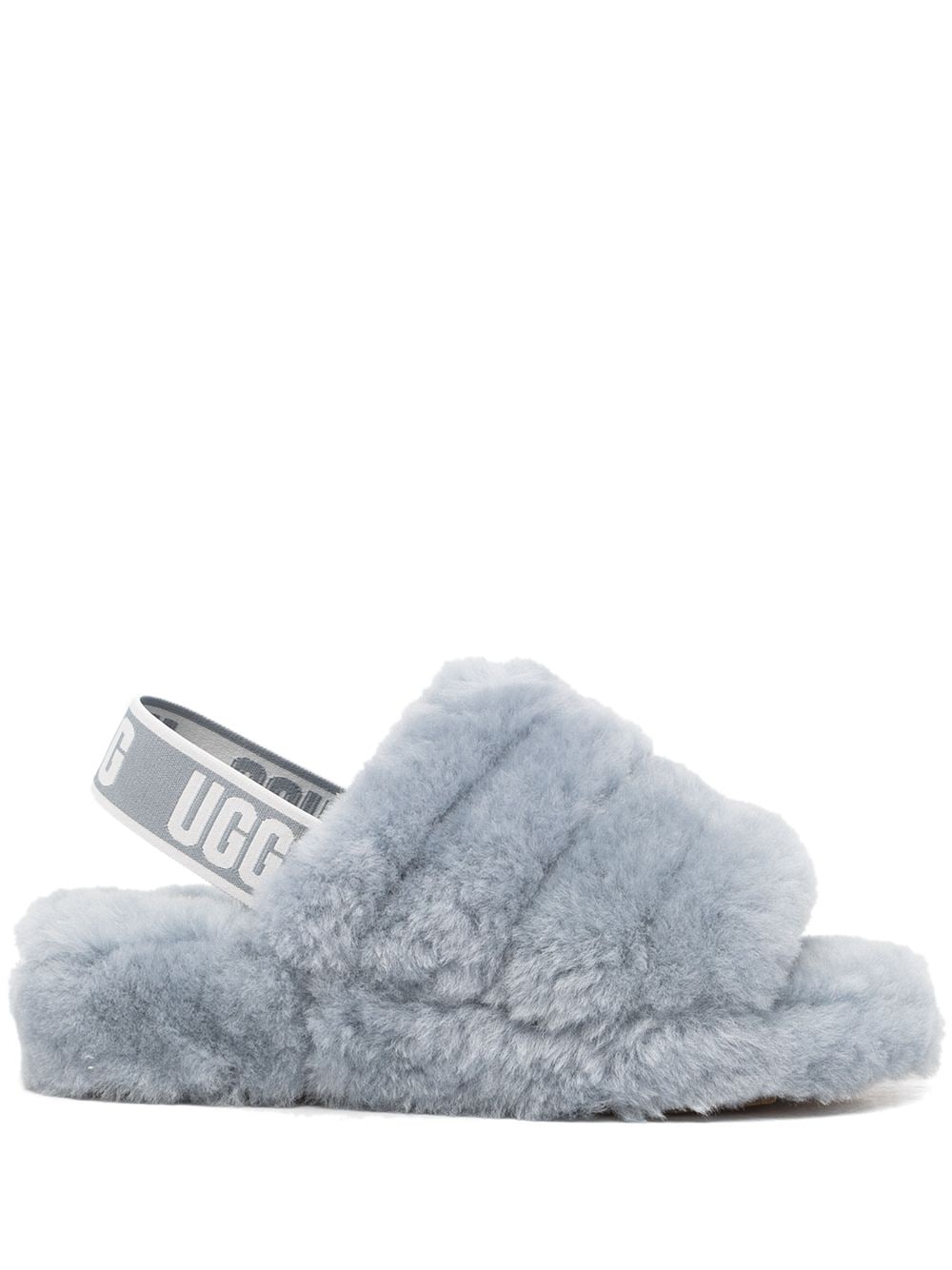 grey ugg slides