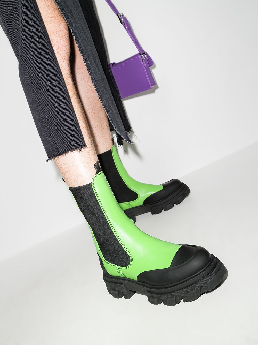 GANNI GANNI Chunky-Sole Ankle Boots