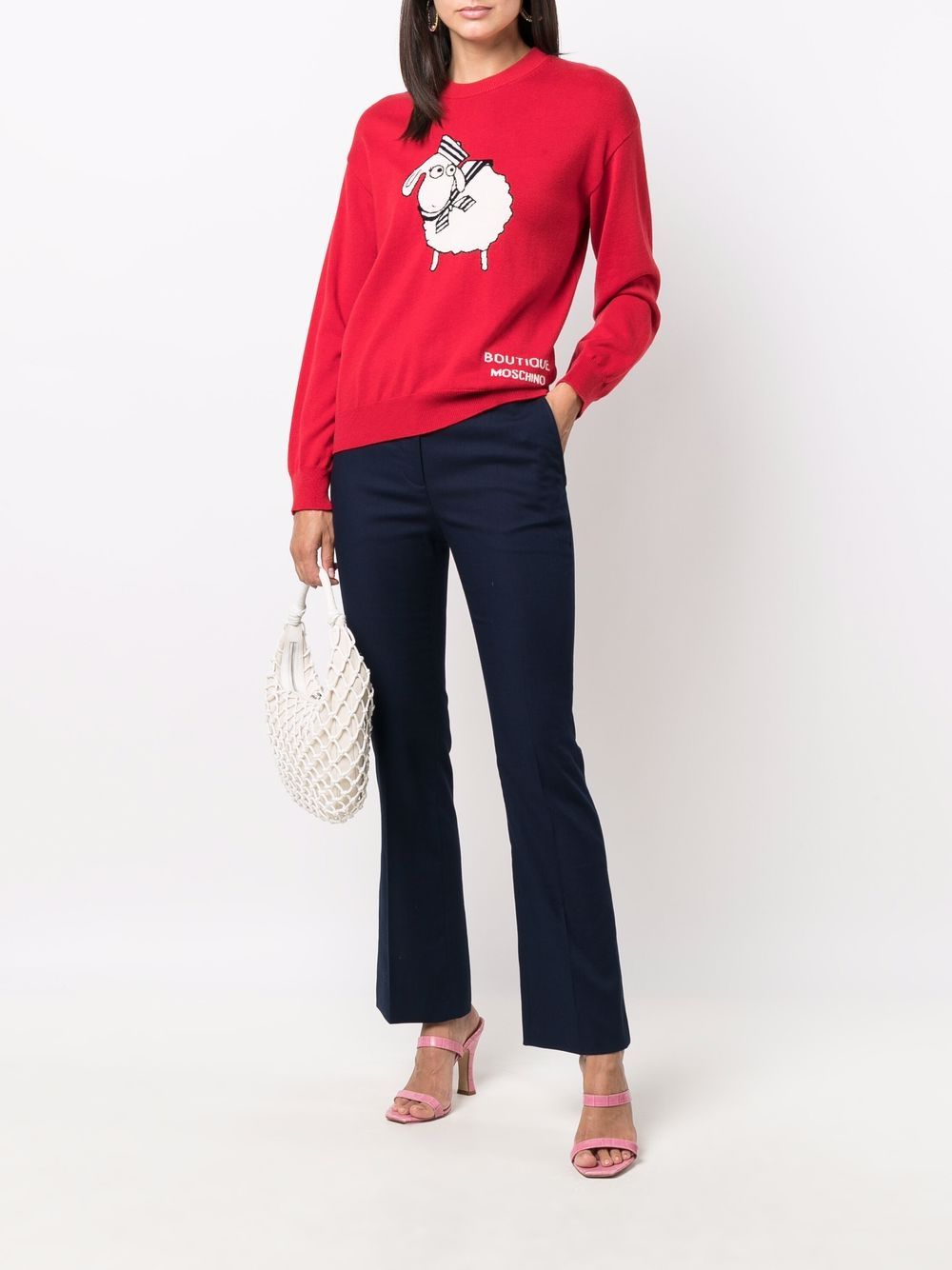 MOSCHINO Boutique Moschino High-Rise Flared Trousers