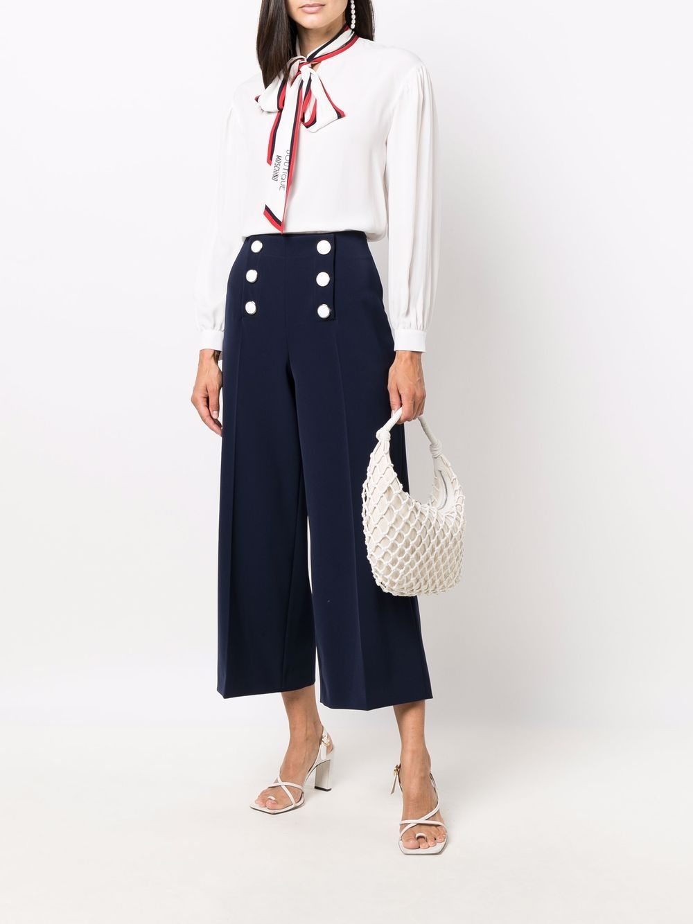 MOSCHINO Boutique Moschino Double-Breasted Cropped Trousers