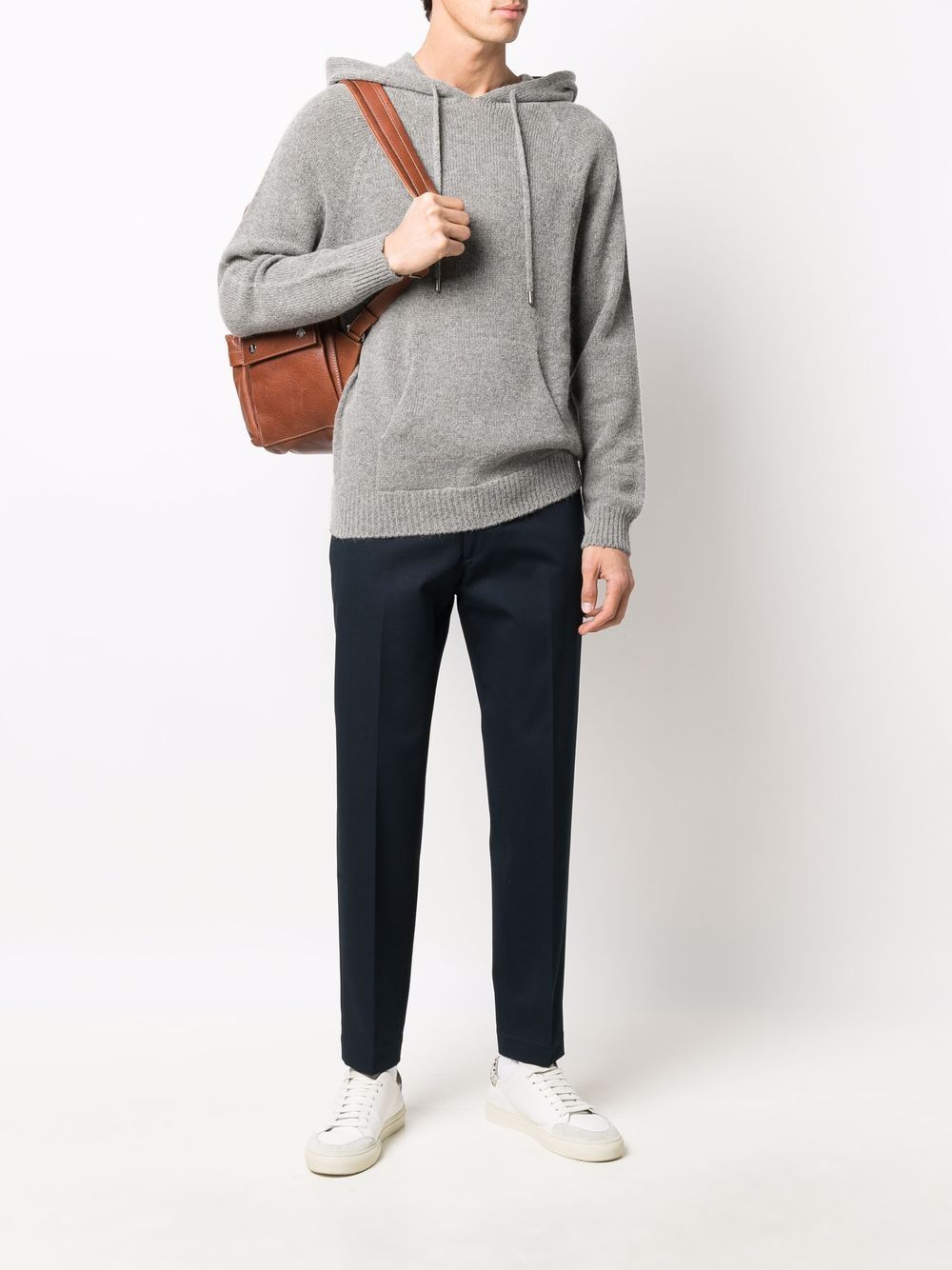 DELL'OGLIO Slim-Cut Wool/Cotton Chinos