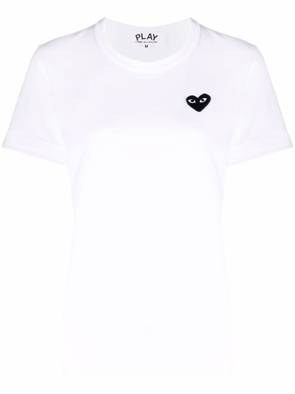 PLAY COMME DES GARCON Heart-Embroidered Motif T-Shirt