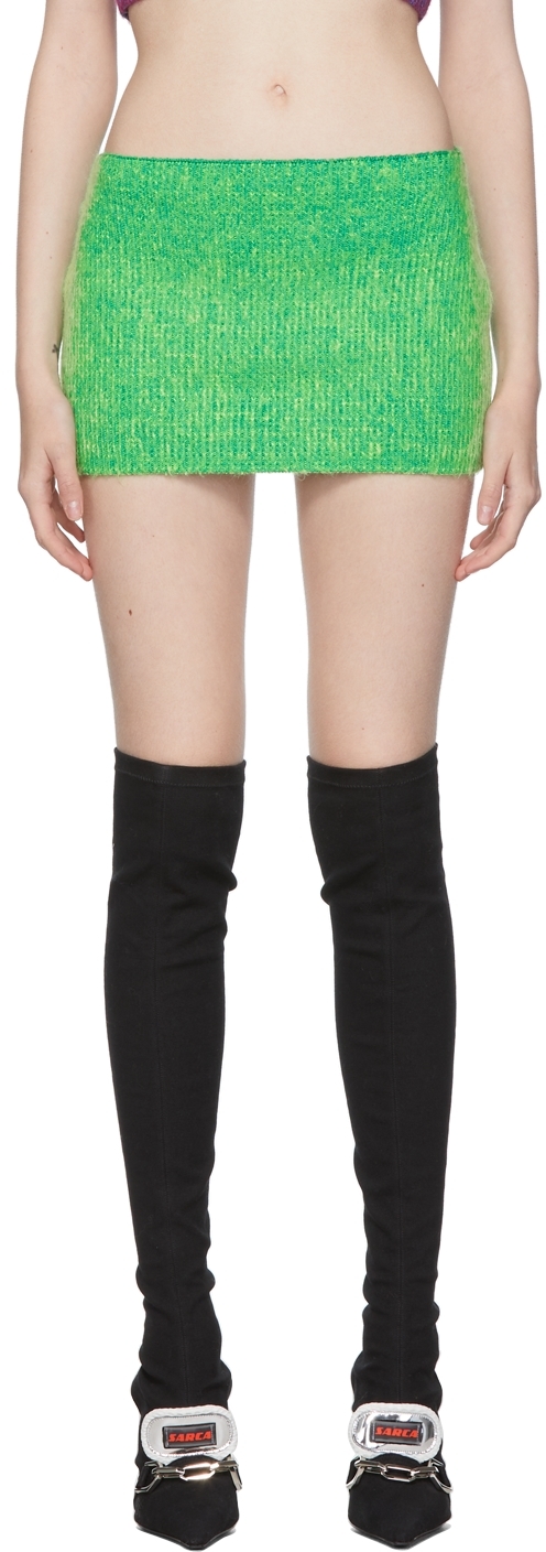 Brushed-knit Mini Skirt