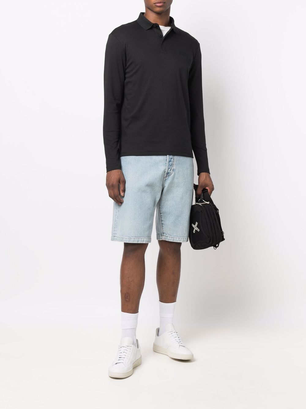 BOSS long sleeve polo shirt