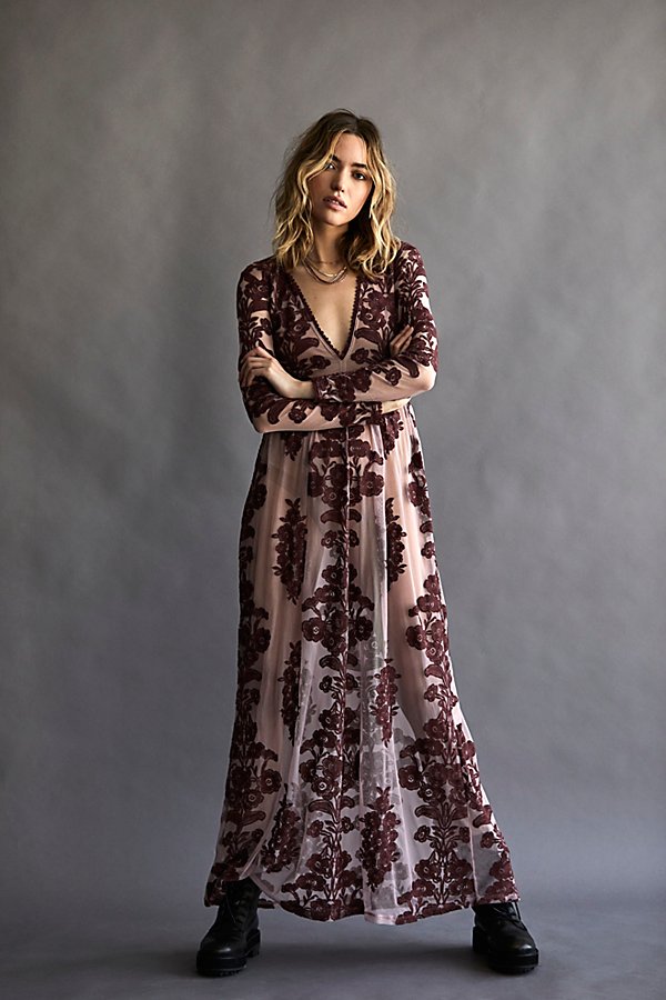 temecula maxi dress black For Love & Lemons Temecula Maxi Dress