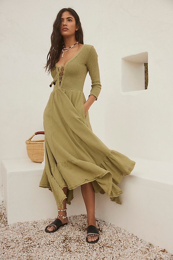 free people perfect solution maxi dress Free People Perfect Solution Maxi Dress In Pewter - 41% Off