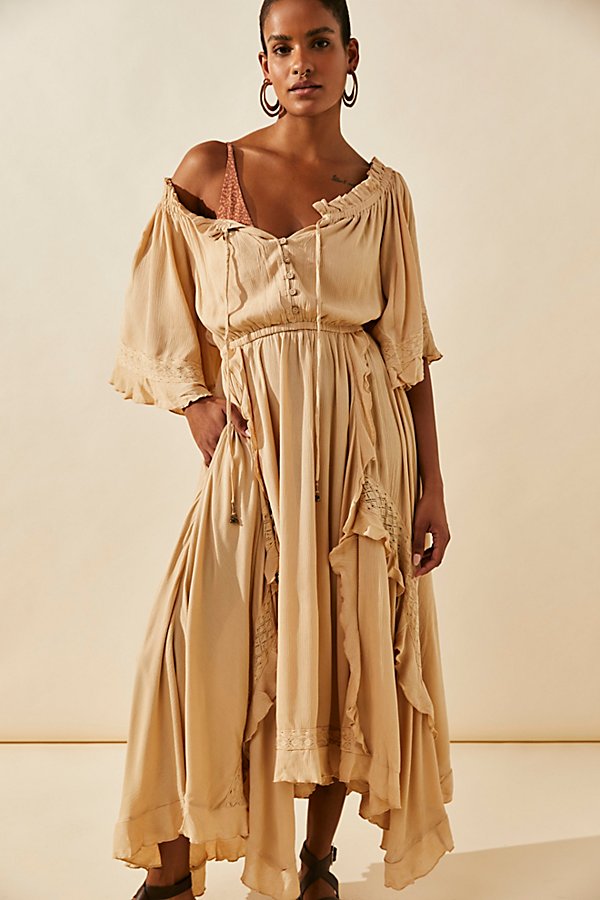 knee length dresses for ladies Free People Printed Dixie Maxi Dress – Josie's Boutique main image 0