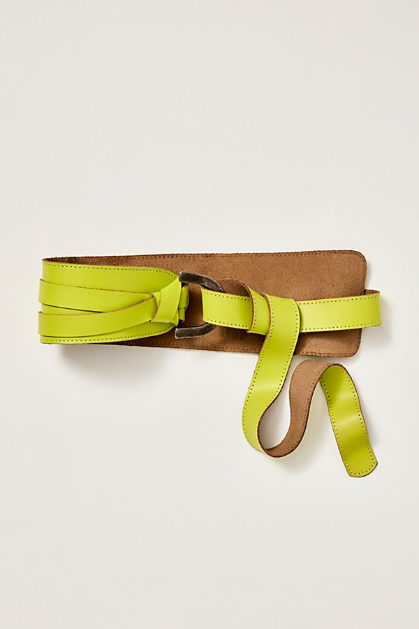 NWT Free People Waltz Leather Waist Belt in Parakeet New Tags, Free People, Black Leather Belt, Waltz Waist Belt  main image 4