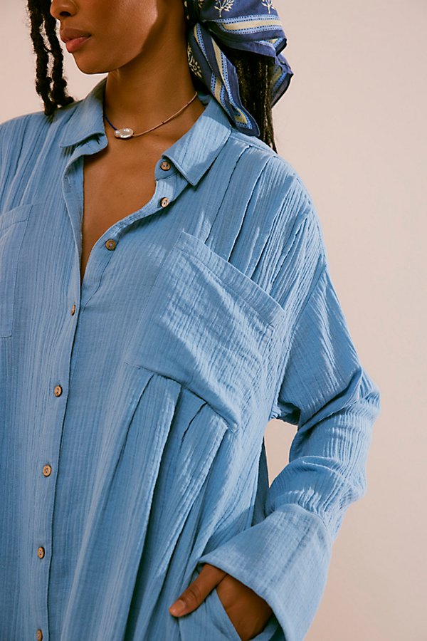 free people voyager shirt dress Free People Dress Women's XS Gray Voyager Shirt Dress Buttons Oversized  Pockets