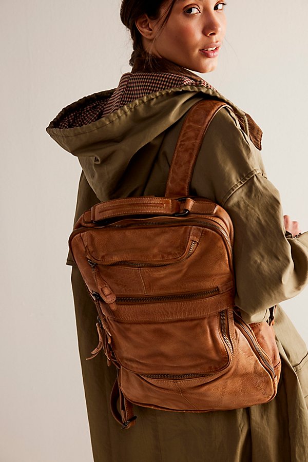 Free People East End Leather Backpack - Sand | Editorialist display picture 1