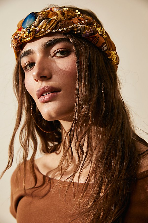 Curried Myrrh Willa Braided Headband - Cinnamon Dolce  display picture 3