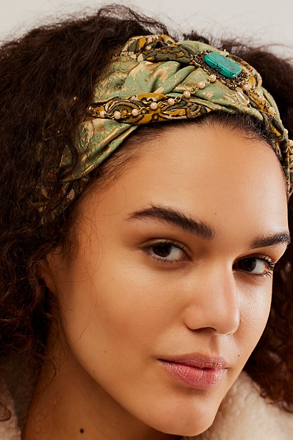 Curried Myrrh Willa Braided Headband - Cinnamon Dolce 