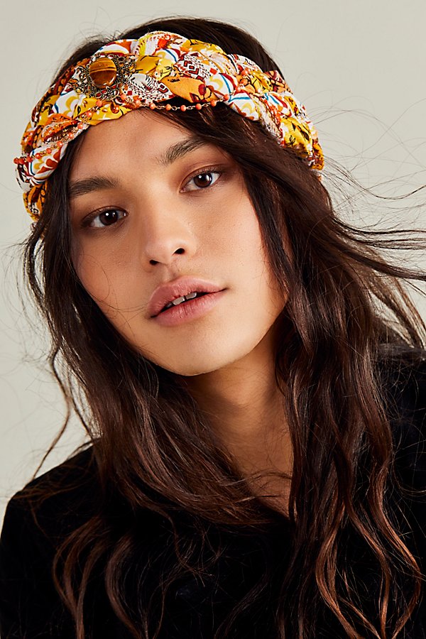Curried Myrrh x Free People Willa Braided Headband Curried Myrrh Willa Braided Headband - Cinnamon Dolce  main image 3