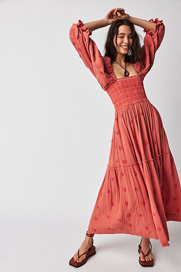 green emerald velvet dress Dahlia Floral Jacquard Maxi Dress Wine | Wedding Guest Dress main image 0