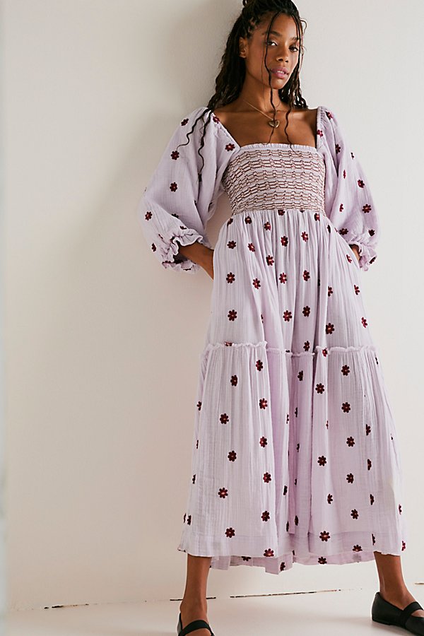 green emerald velvet dress Dahlia Embroidered Maxi Dress *XS-XL* | Women's Clothing main image 0