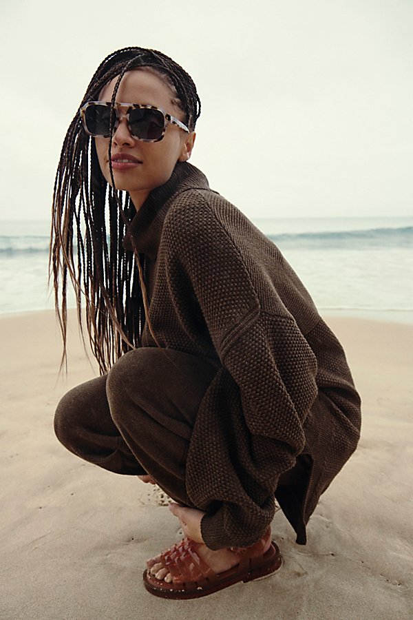FREE PEOPLE Royal Polarized Aviator Sunglasses