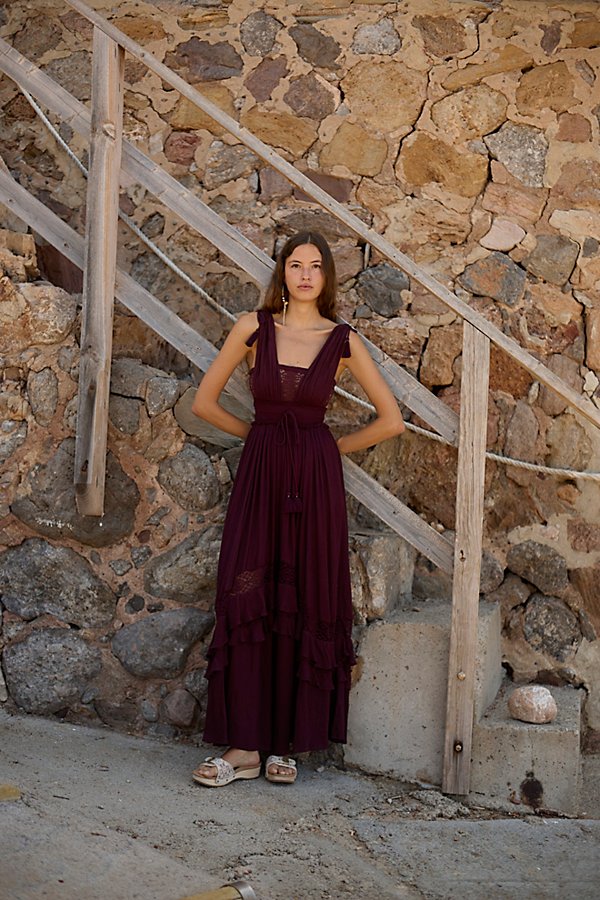 knee length dresses for ladies Santa Maria Maxi – La Tre Clothing main image 0