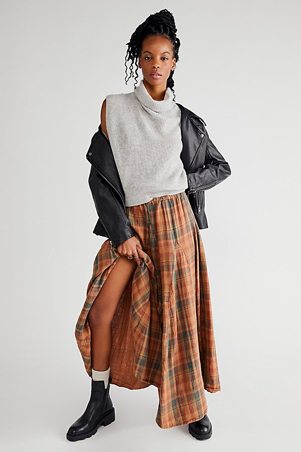Cp Shades Lily Cotton Maxi Skirt - Honey Mustard | Editorialist